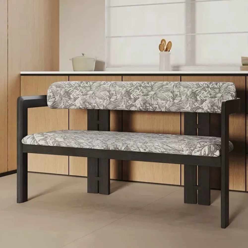 Bench Chair - Dining Chairs with Arms & Fabric Dining Chairs